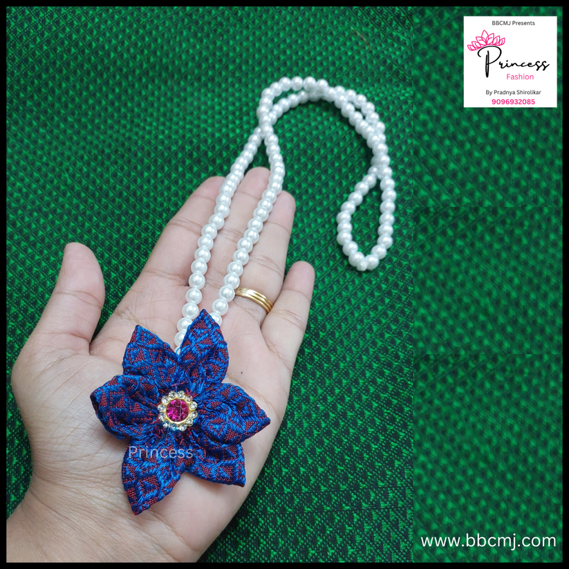 Blue Ganpati Kanthi / Pearl neckpc for women – bbcmj